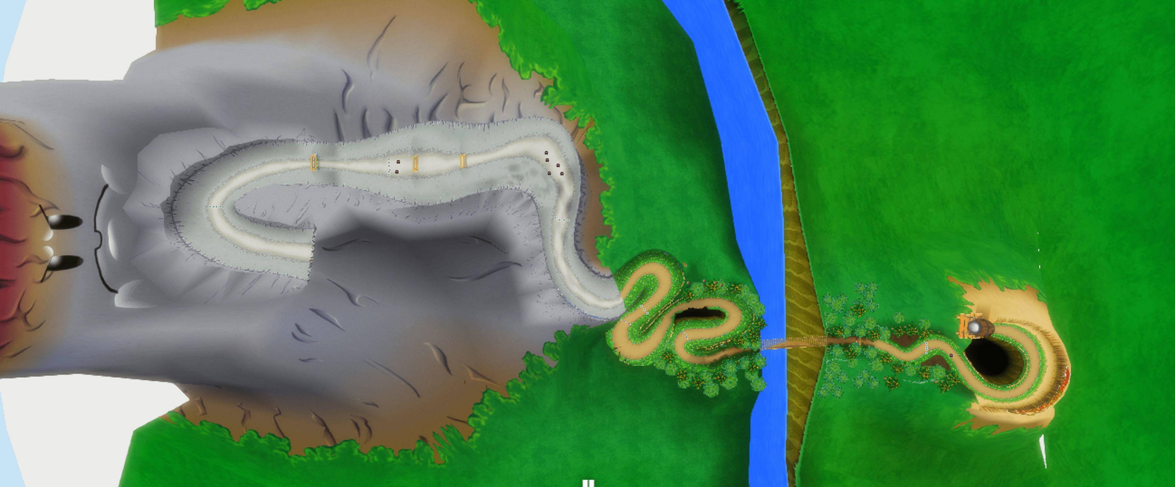 Donkey Kong Mountain/DK Mountain - Mario Kart PC