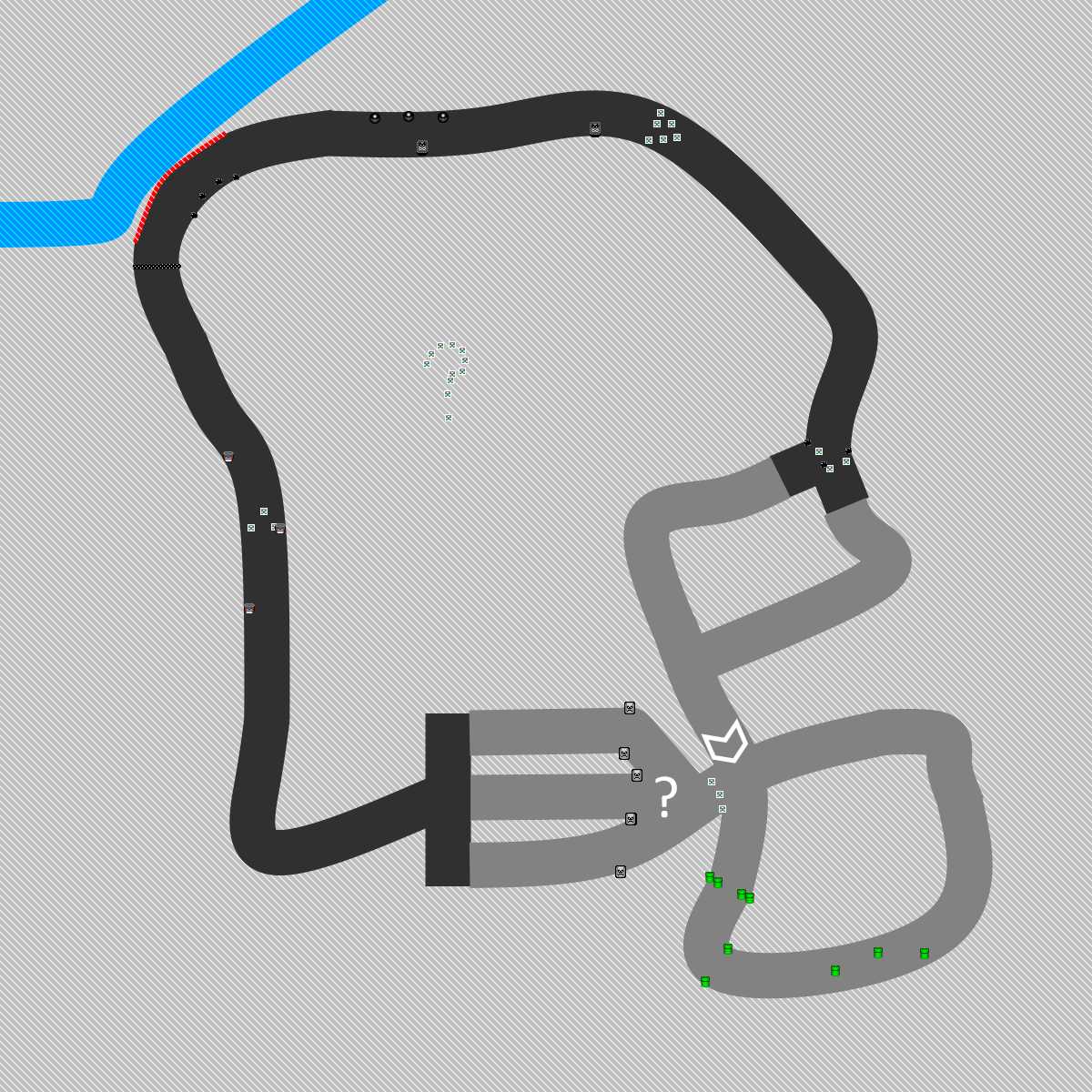 The 3 paths - Mario Kart PC