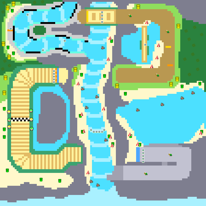 Koopa Troopa Waterfalls - Mario Kart PC