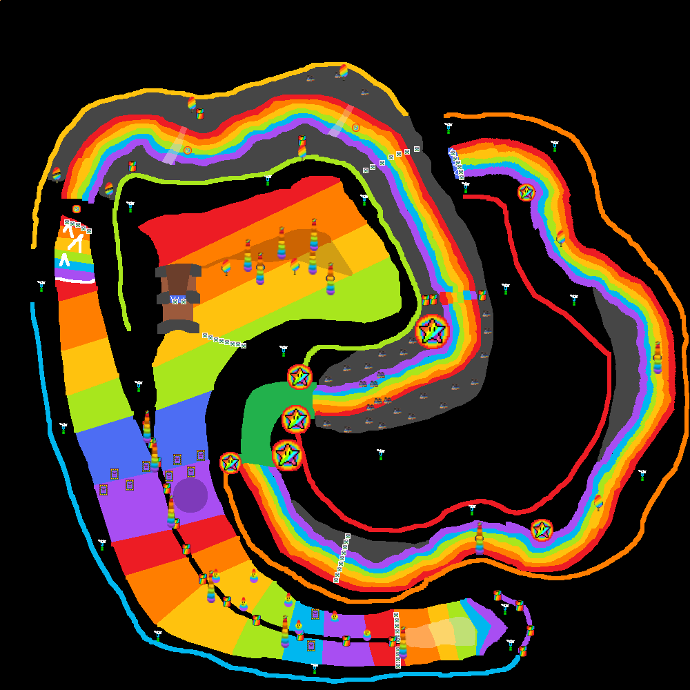 Rainbow Road - Mario Kart PC