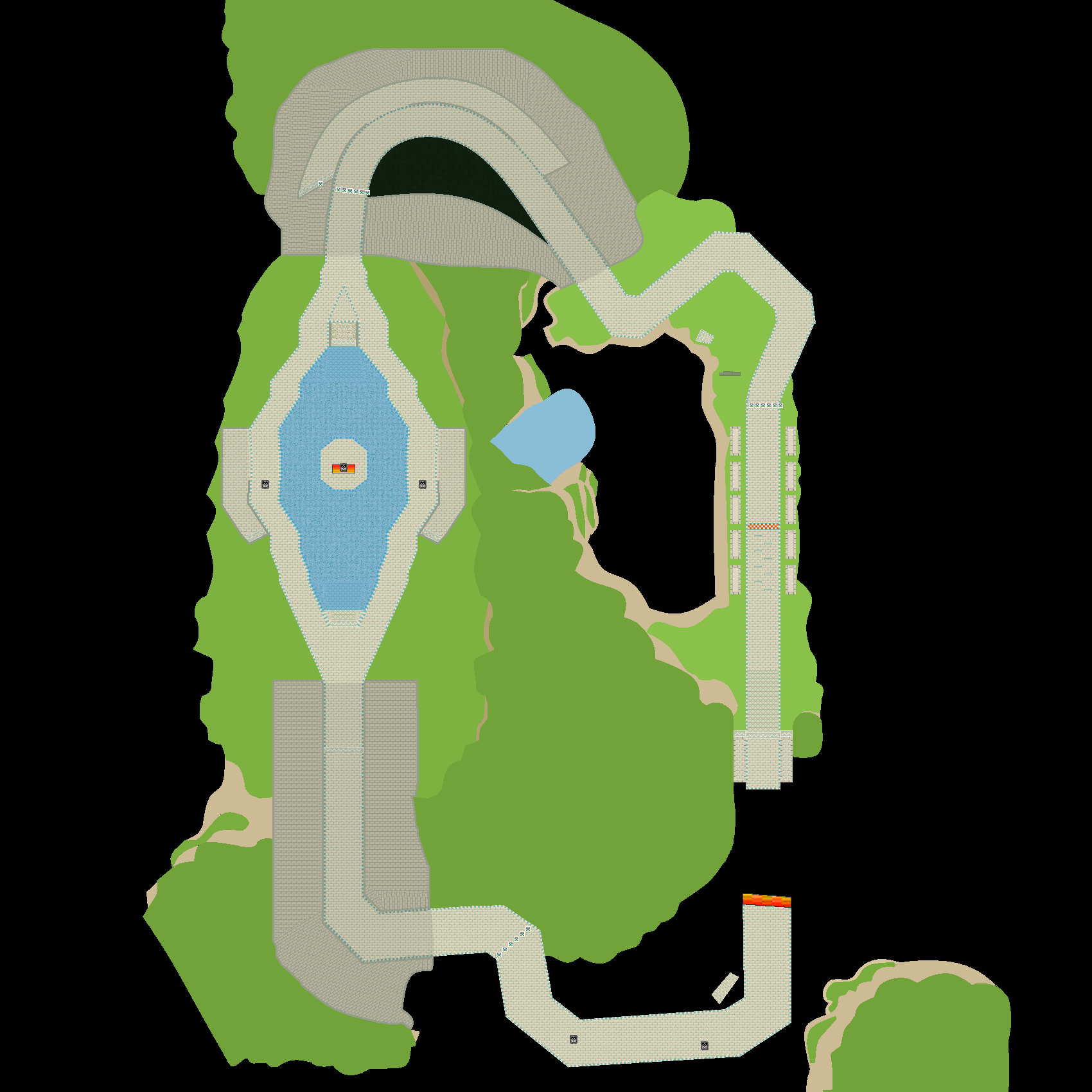 Thwomp Ruins - Mario Kart PC