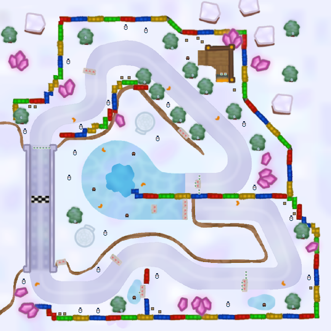 Snow Land - Mario Kart PC