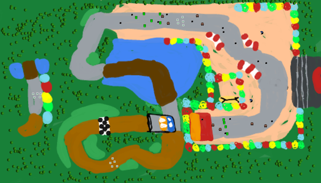 SNES Mario Circuit 2 Remastered R - Mario Kart PC