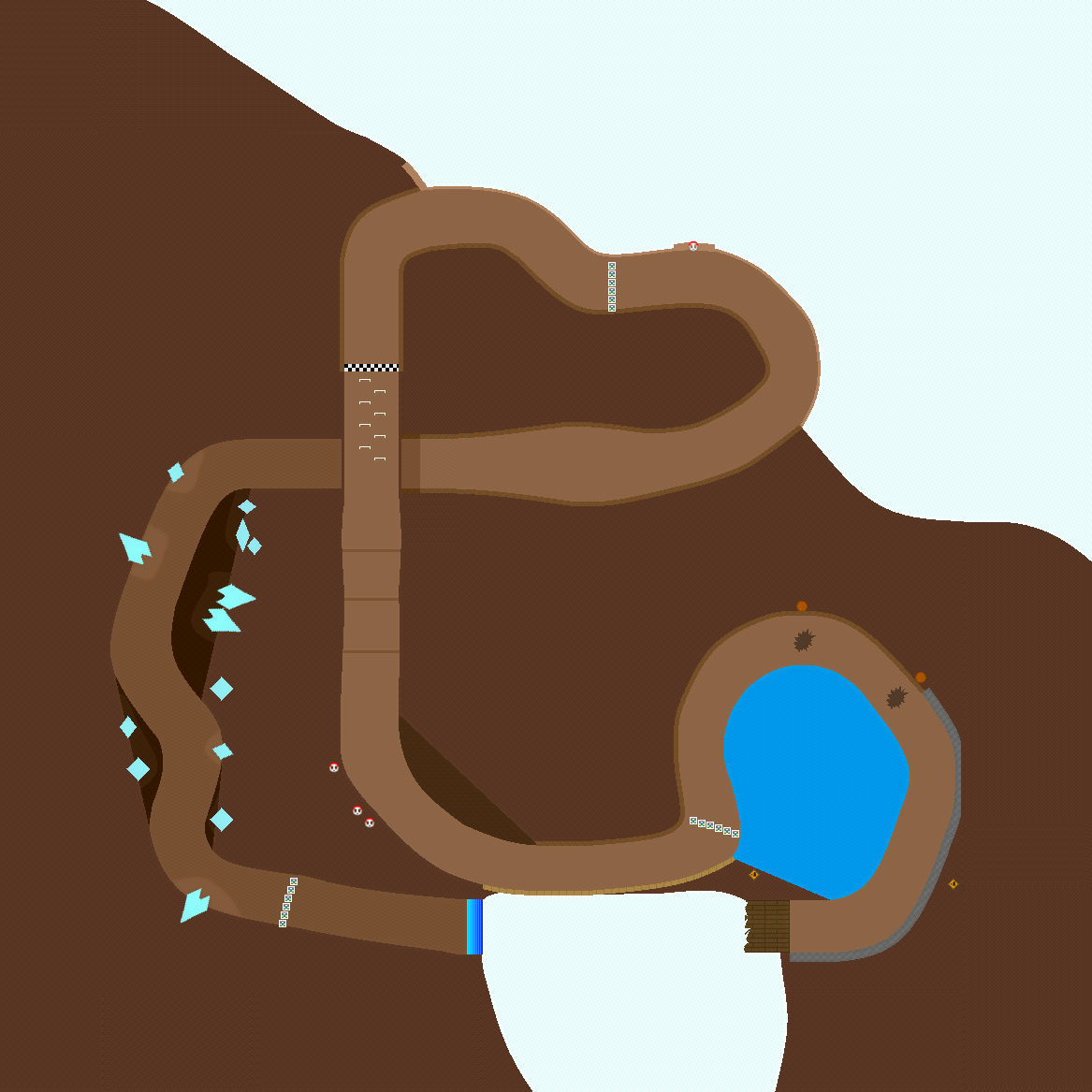 Choco Mountain - Mario Kart PC