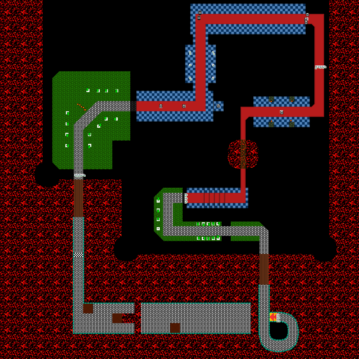 Bowser's Castle - Mario Kart PC