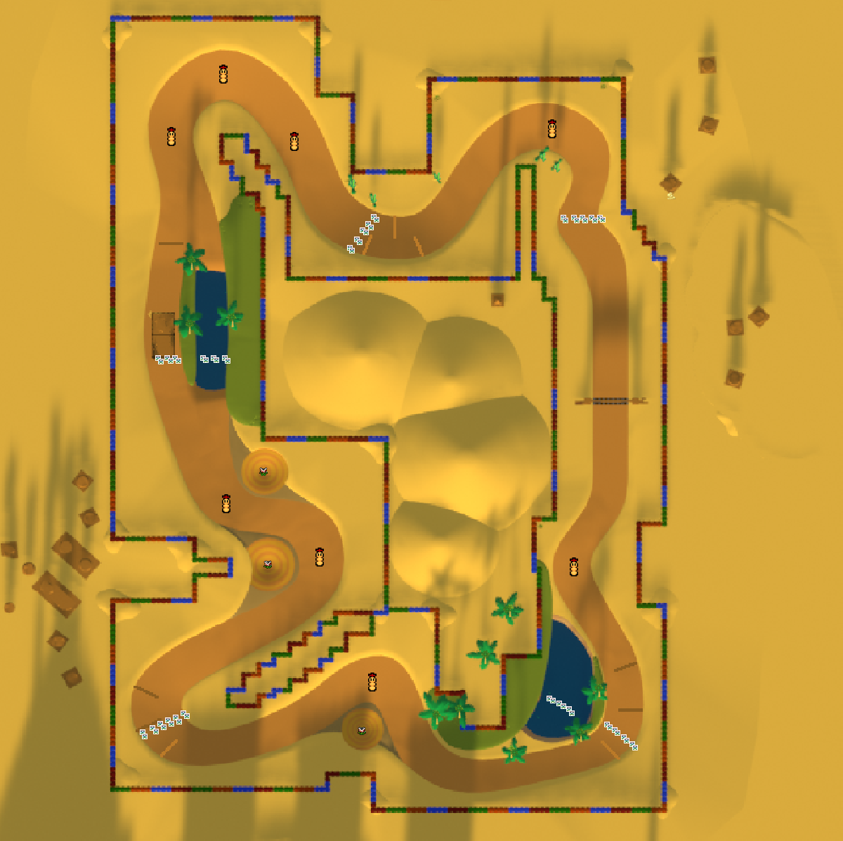 Yoshi Desert - Mario Kart PC
