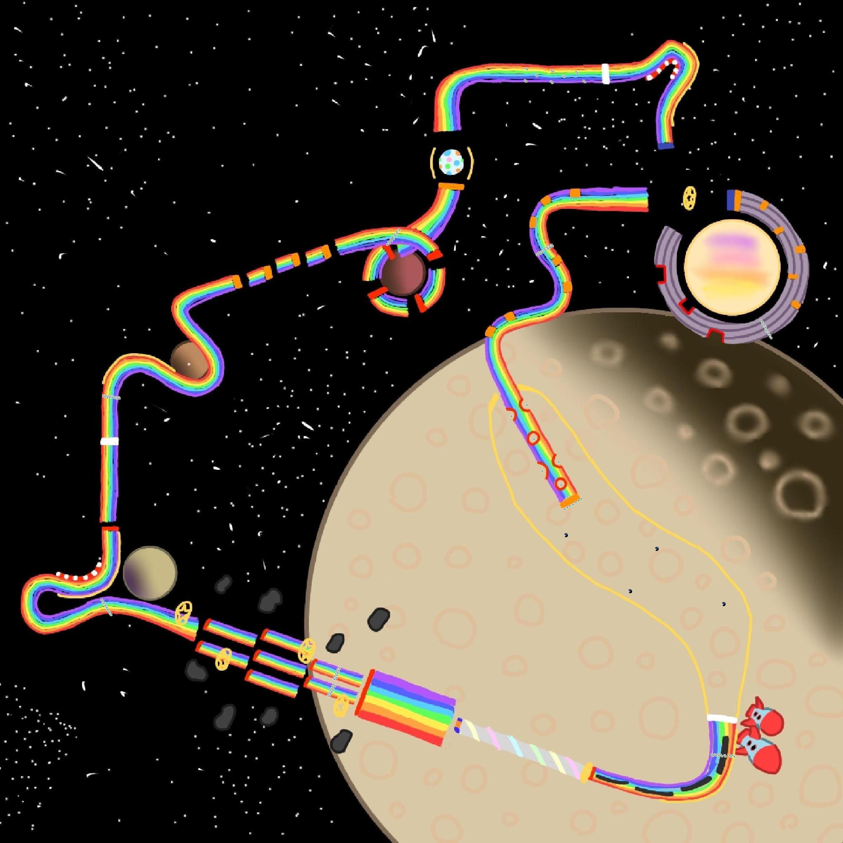 Rainbow Road - Mario Kart PC