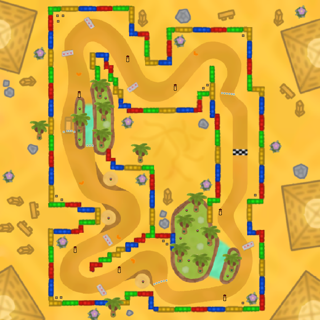 Yoshi Desert - Mario Kart PC