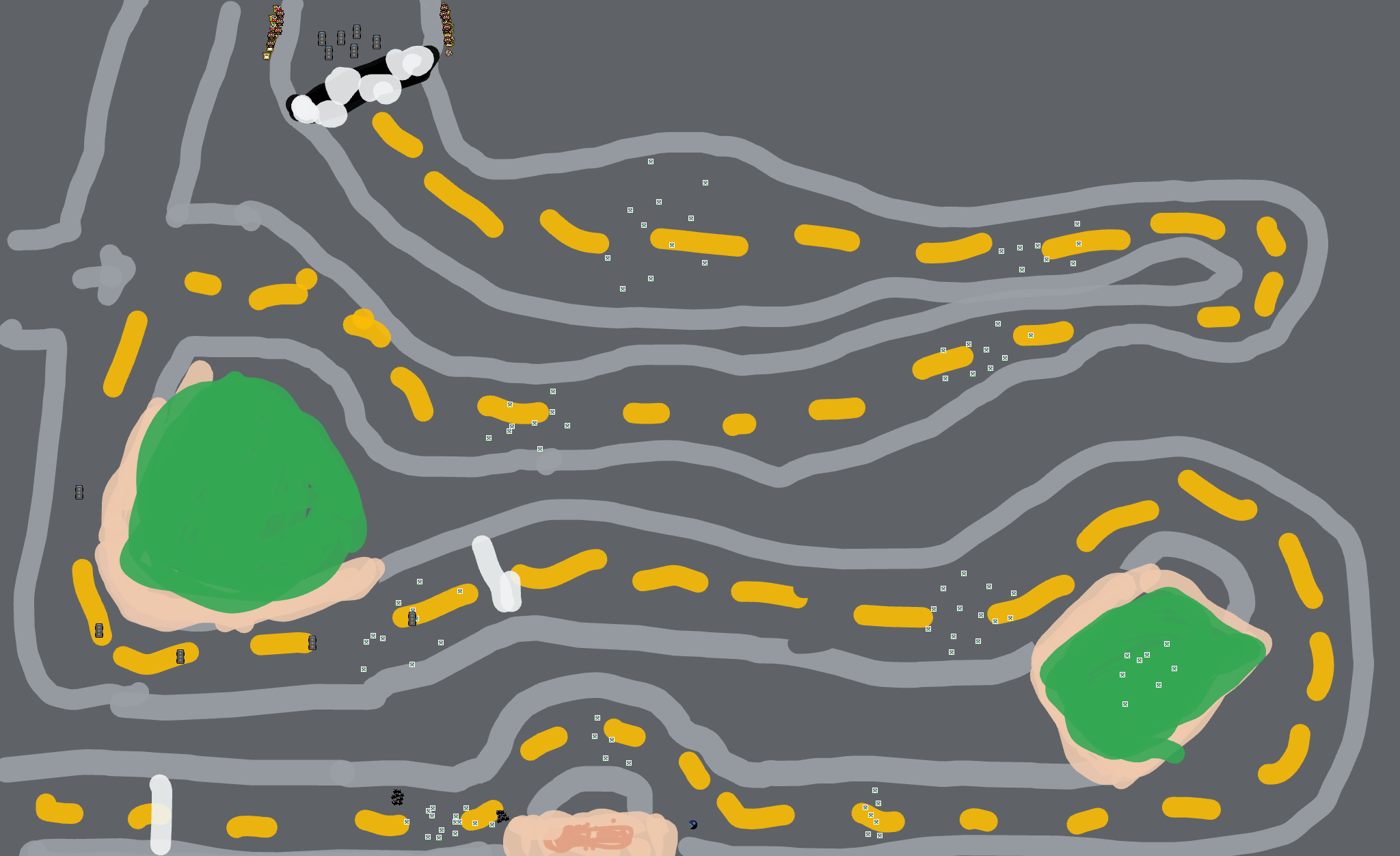 1 Way City Circuit - Mario Kart PC