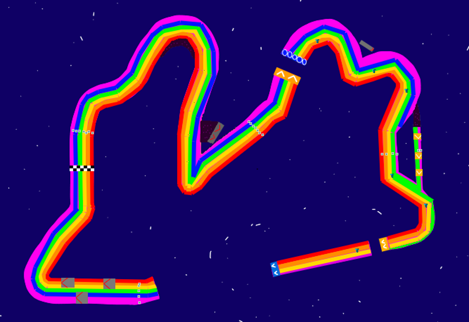 GBA Rainbow Road - Mario Kart PC