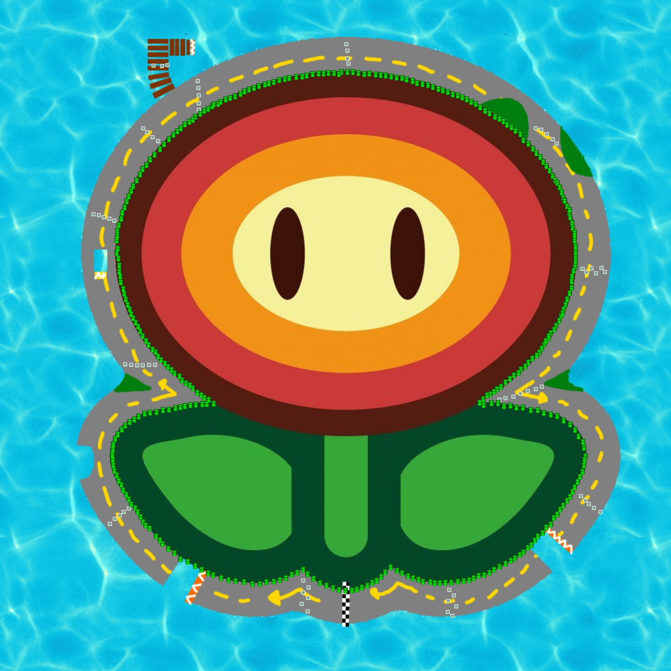 Fire Flower Circuit - Mario Kart PC