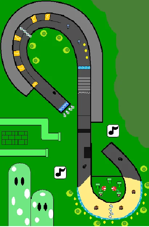 Figure-8 Circuit - Mario Kart PC