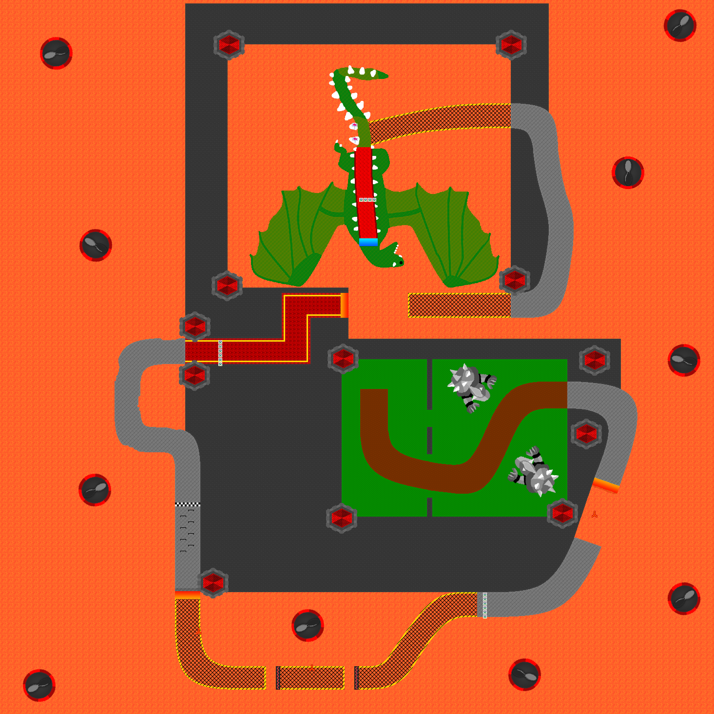 Dragon's Fortress - Mario Kart PC