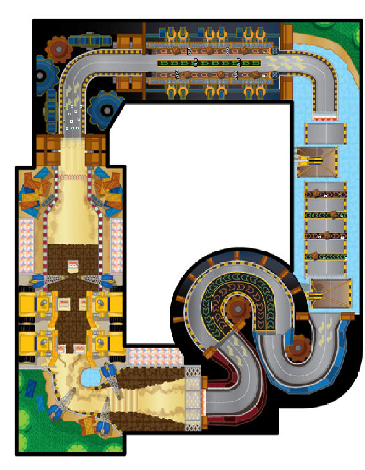 Toad's Factory - Mario Kart PC