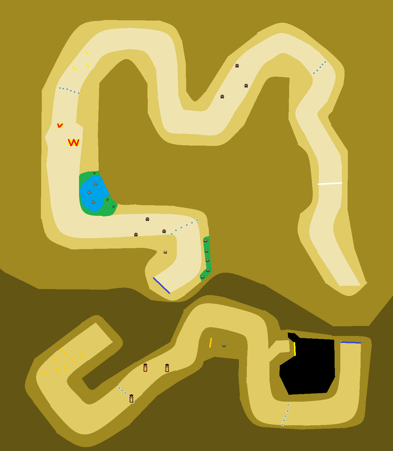 Yoshi Desert - Mario Kart PC