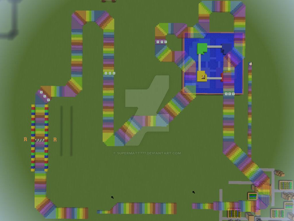 Rainbow Road (Minecraft Edition) - Mario Kart PC