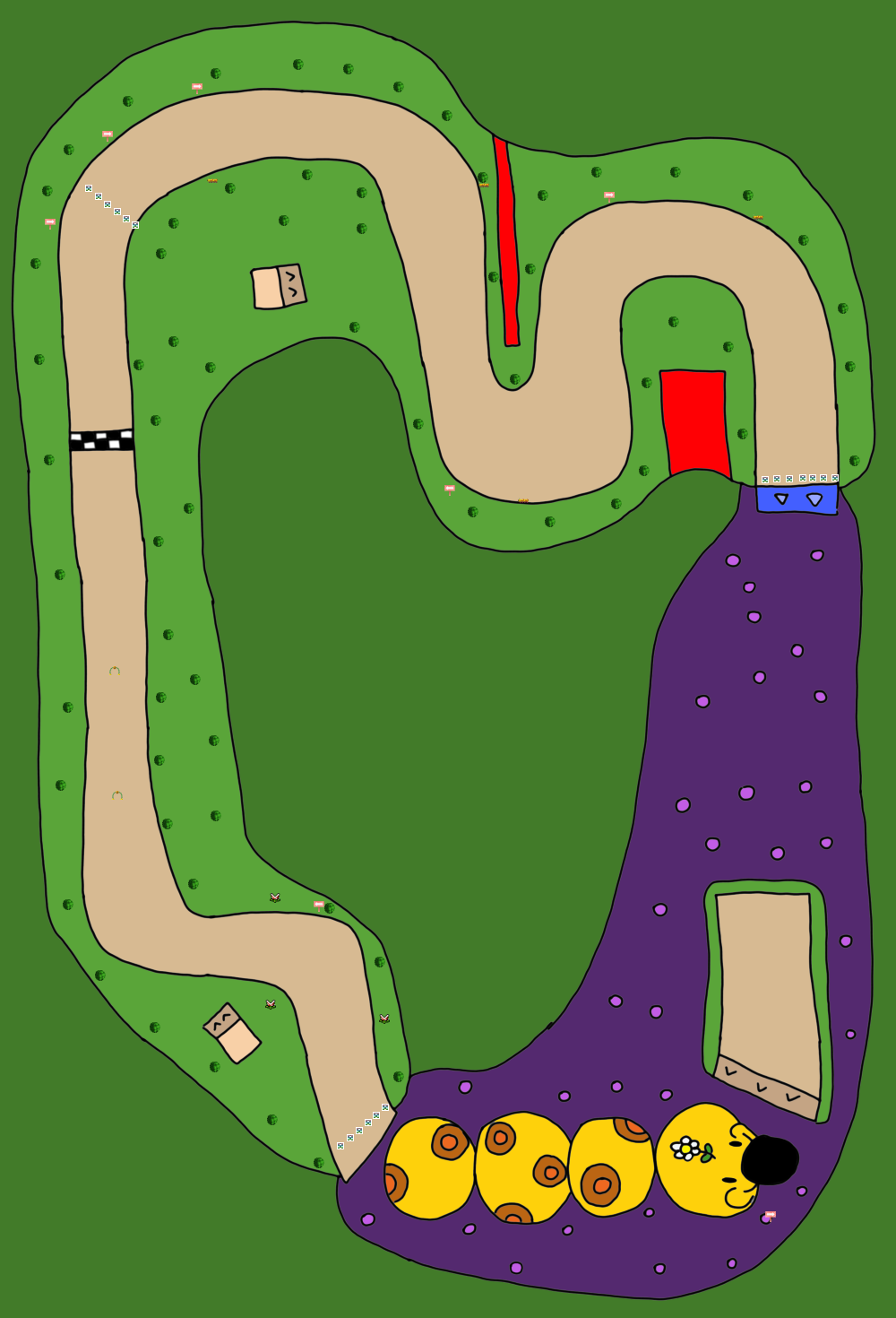 Wiggler Forest - Mario Kart PC
