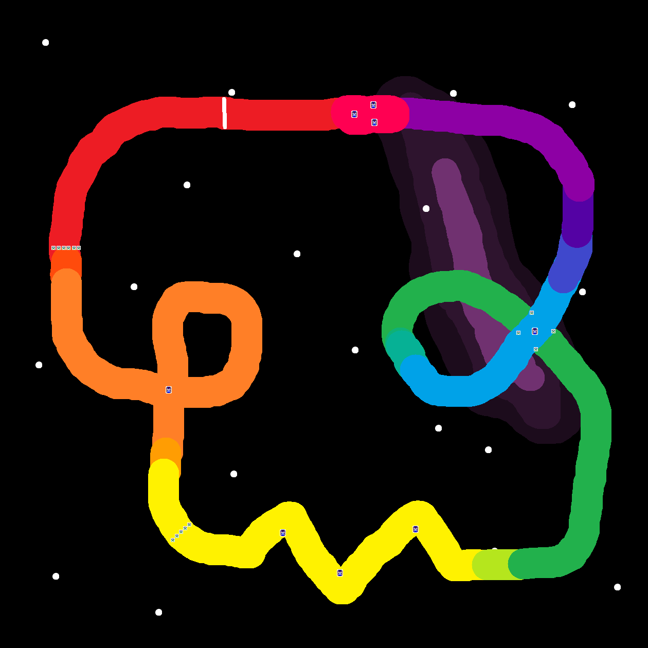 Rainbow Skull Road - Mario Kart PC