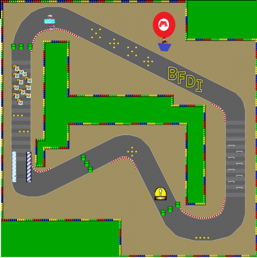 Super mario kart with 101 Players - Mario Kart PC