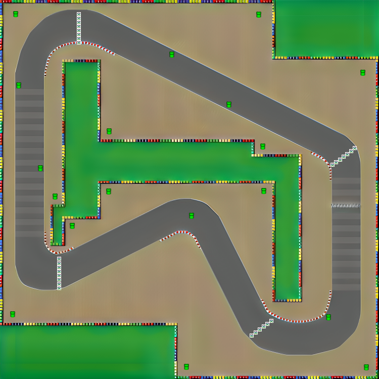 SNES Mario Circuit 1 - Mario Kart PC