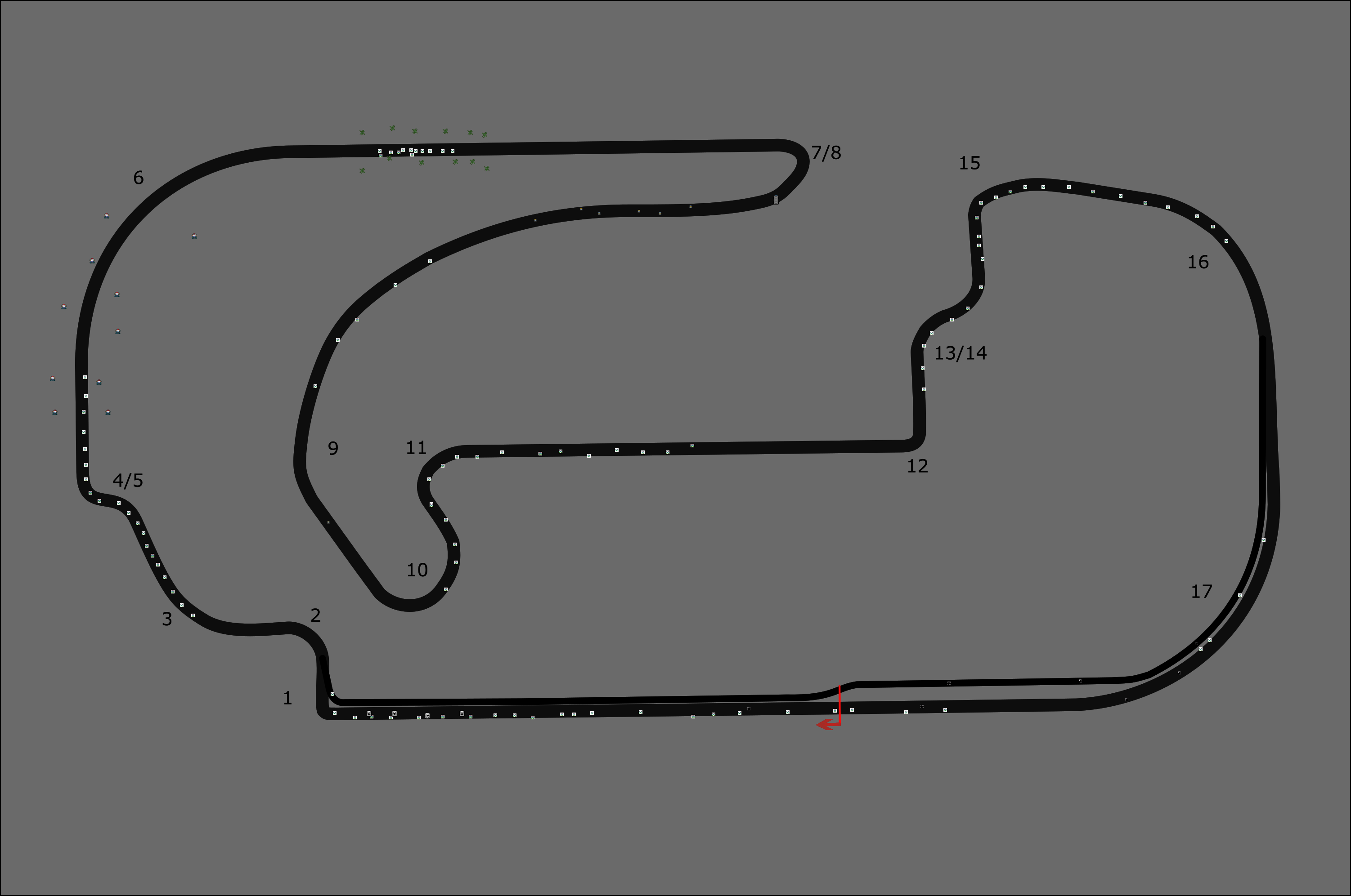 indy motor speedway but long - Mario Kart PC