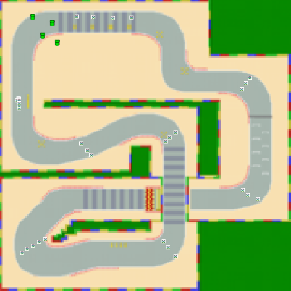SNES Mario Circuit 2 - Mario Kart PC