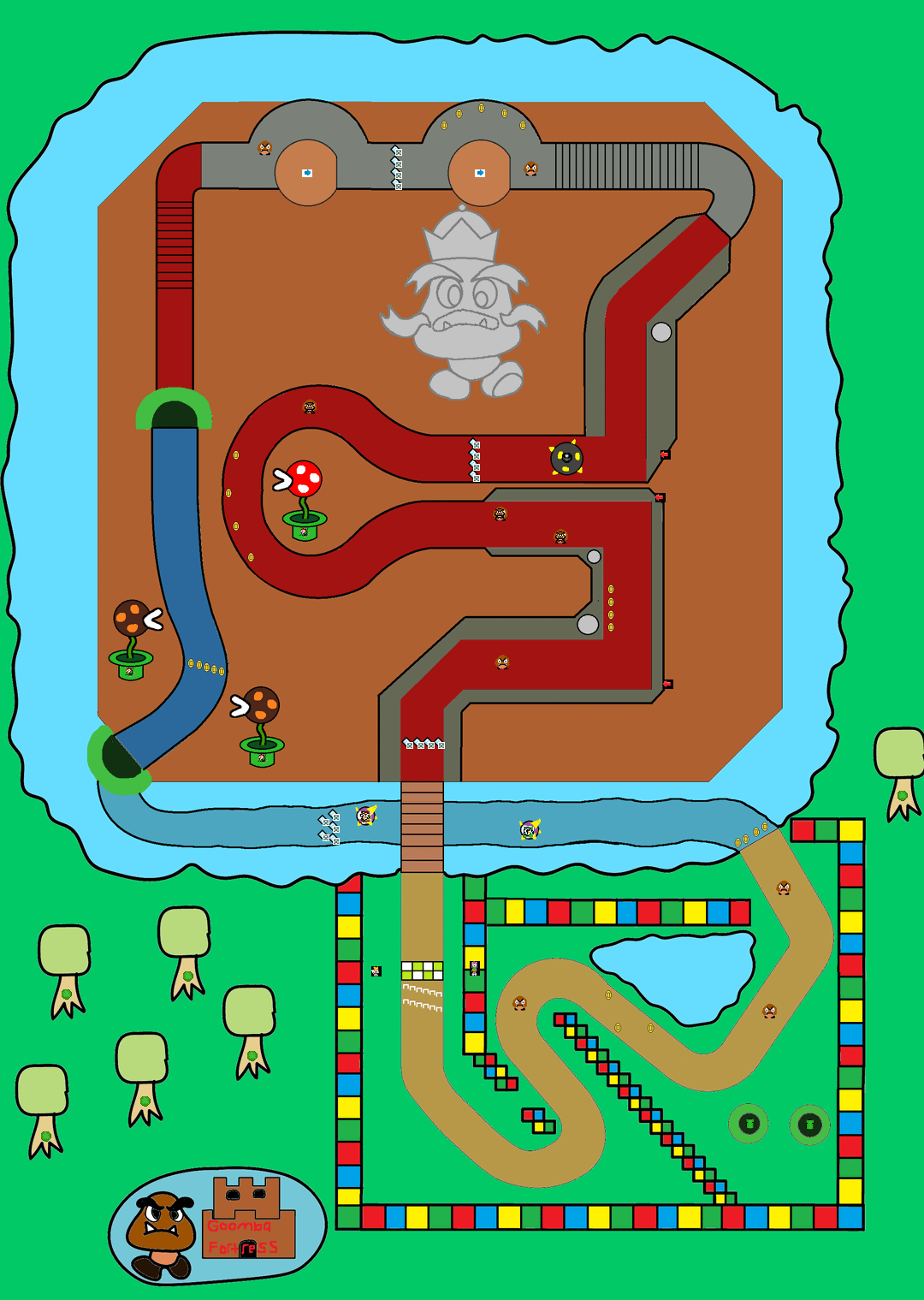 Goomba Fortress - Mario Kart PC