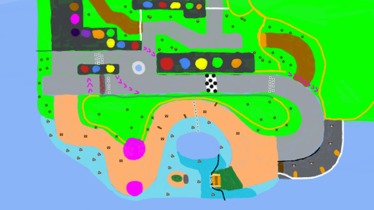 GCN Peach Beach Remastered - Mario Kart PC