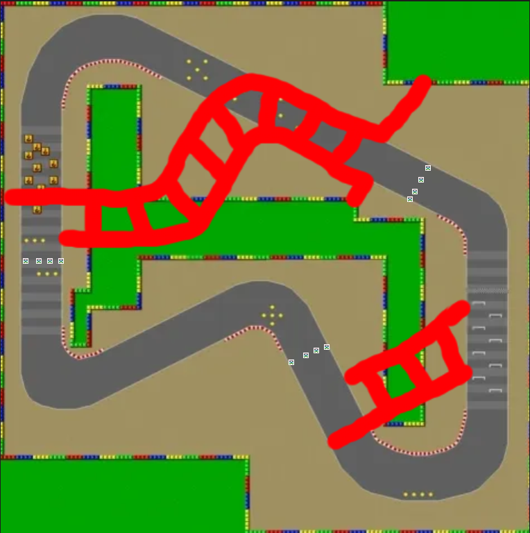 SNES Mario Circuit 1T - Mario Kart PC