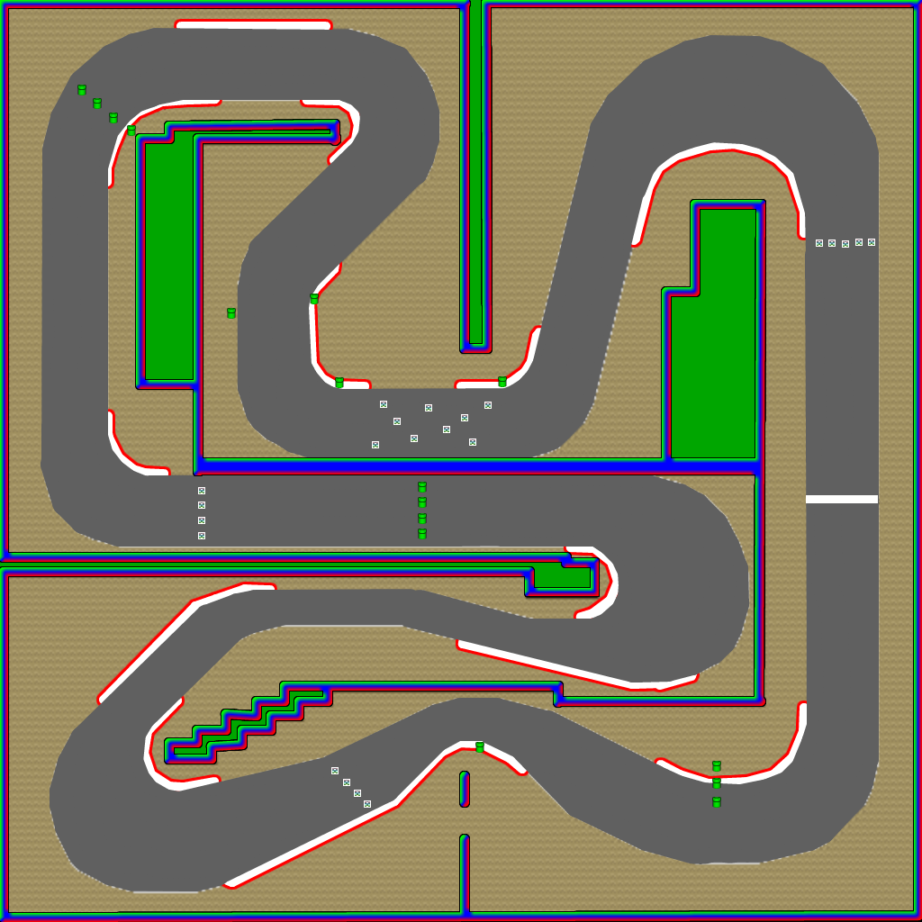 SNES Mario Circuit 4 - Mario Kart PC