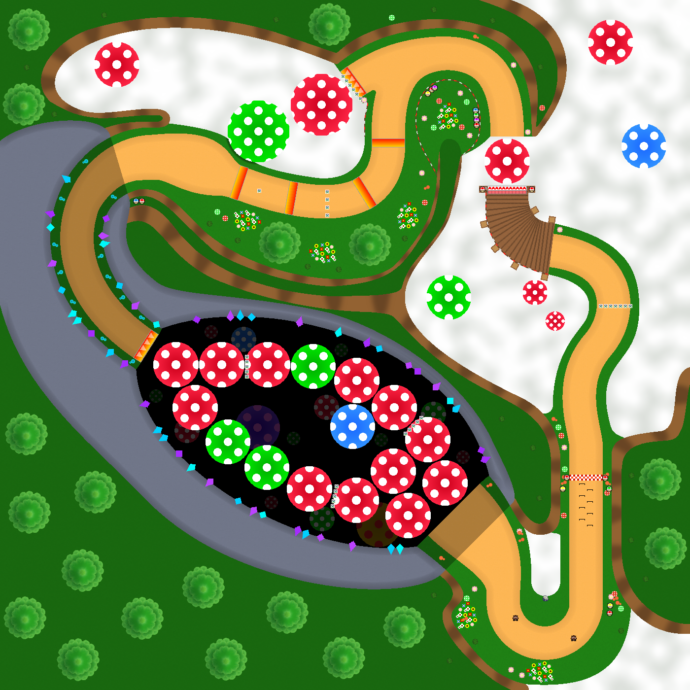 Mushroom Gorge - Mario Kart PC