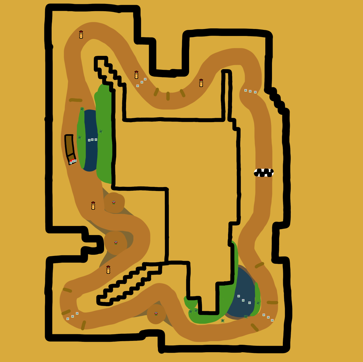 Yoshi Desert - Mario Kart PC
