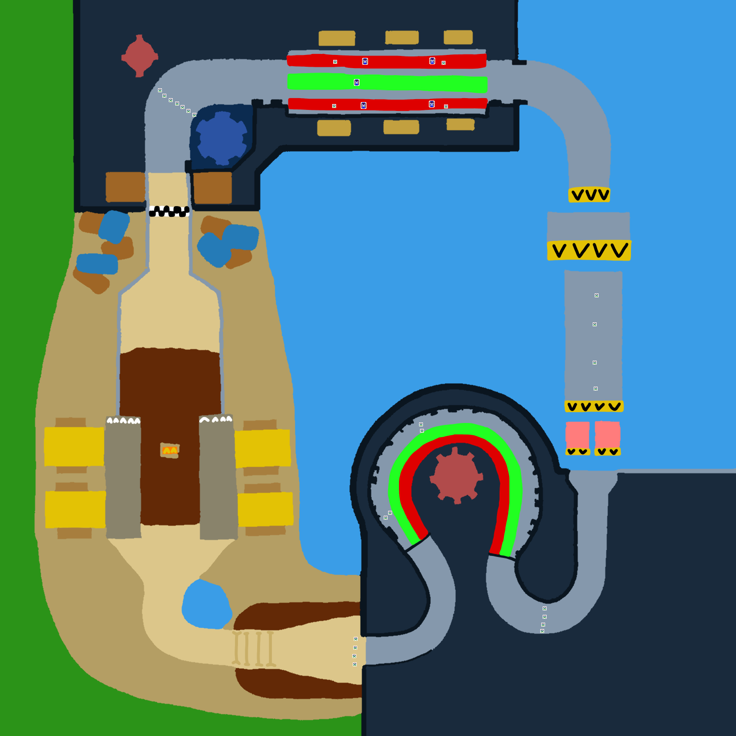 Toad's Factory - Mario Kart PC