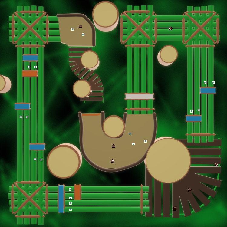 Tree Trunks and Bamboo Bridges - Mario Kart PC