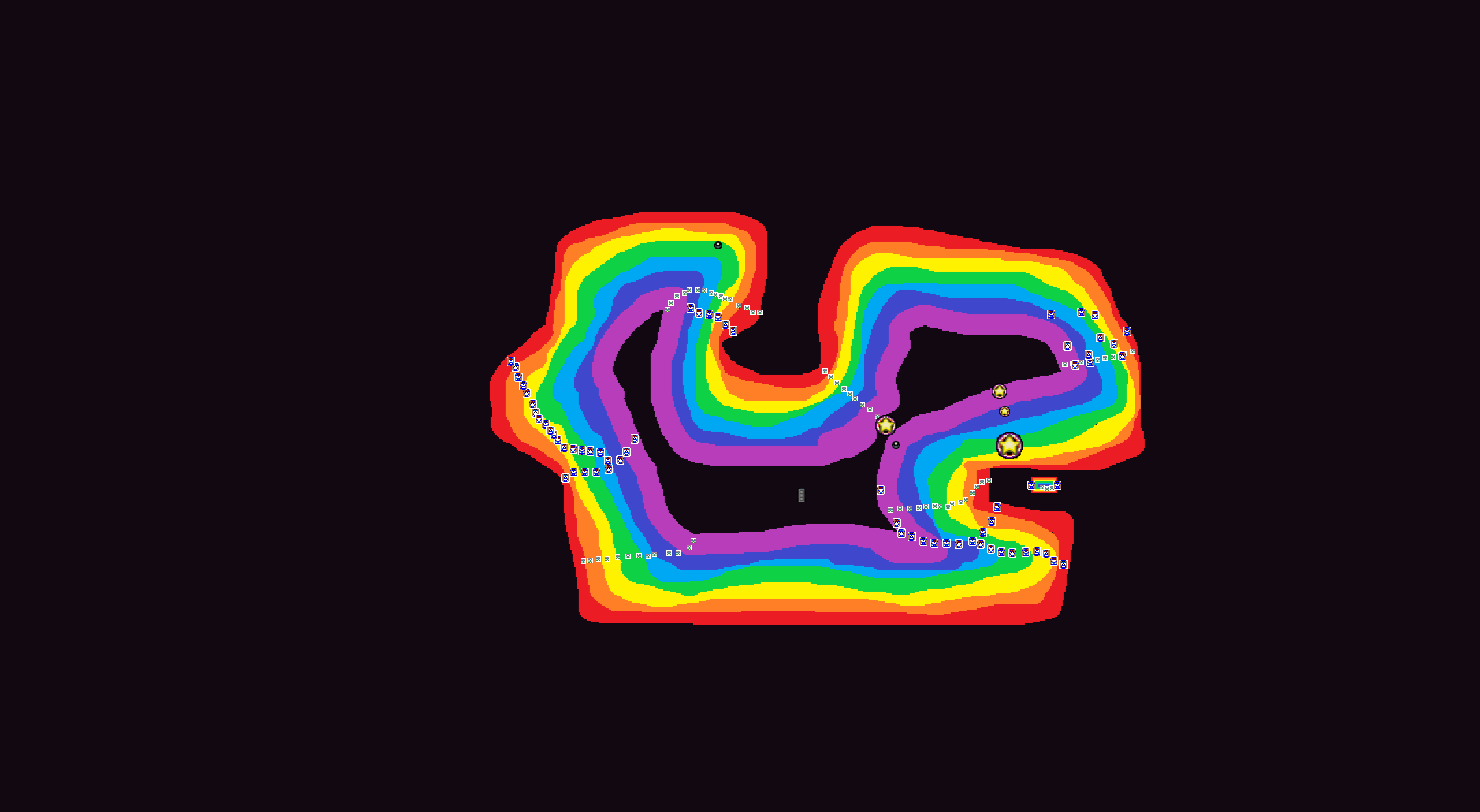 Overly Chaotic Rainbow Road - Mario Kart PC
