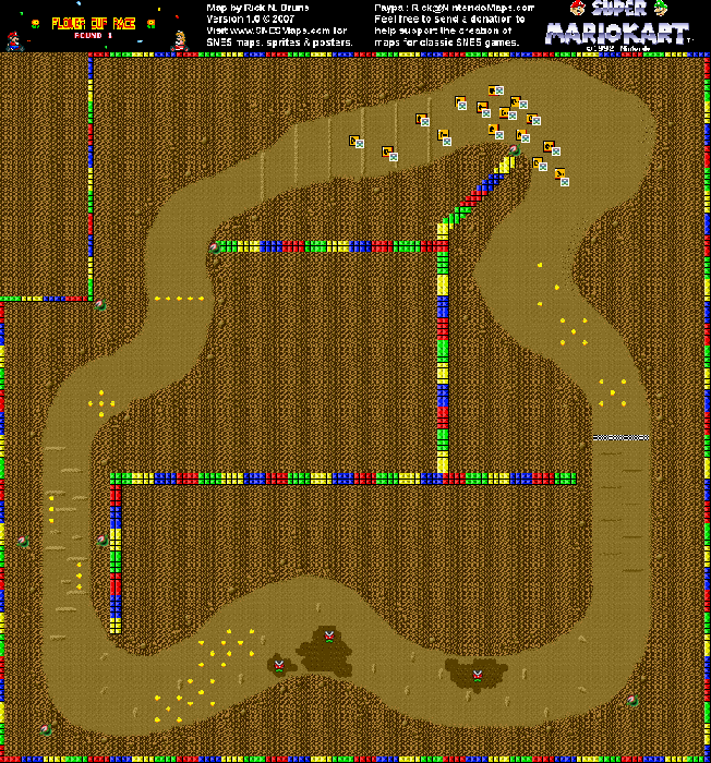 SNES Choco Island 1 - Mario Kart PC