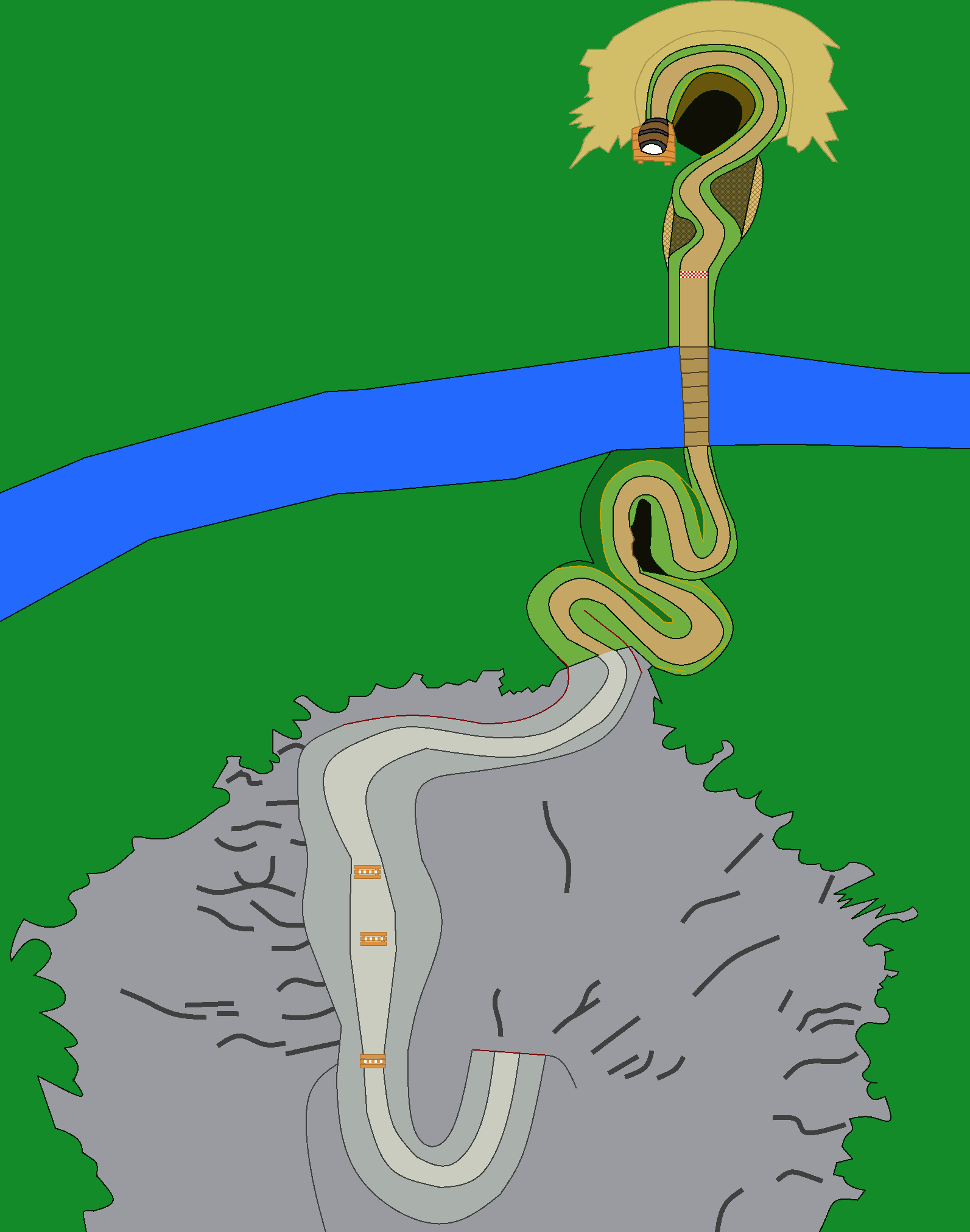 DK Mountain - Mario Kart PC