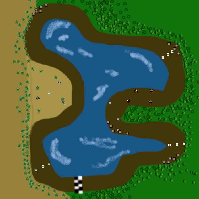 Yoshi lake - Mario Kart PC