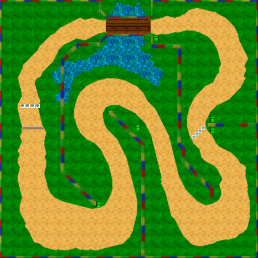 SNES Donut Plains 1 with the style of SM64 - Mario Kart PC