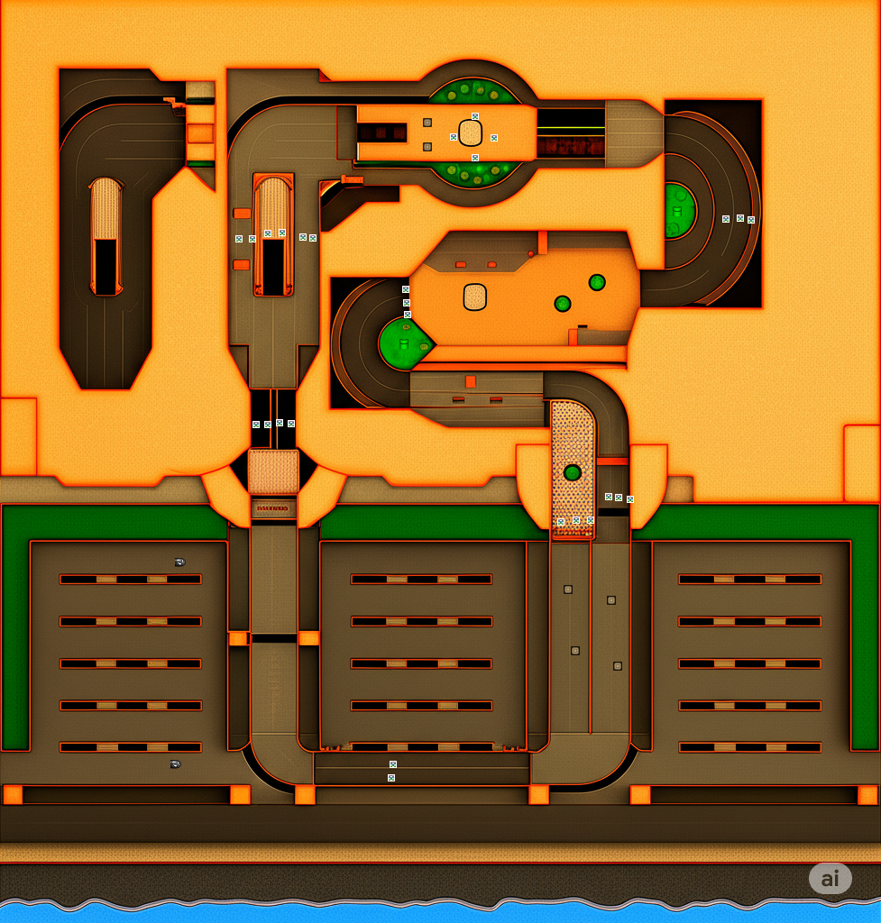 Coconut Mall(AI Image) - Mario Kart PC