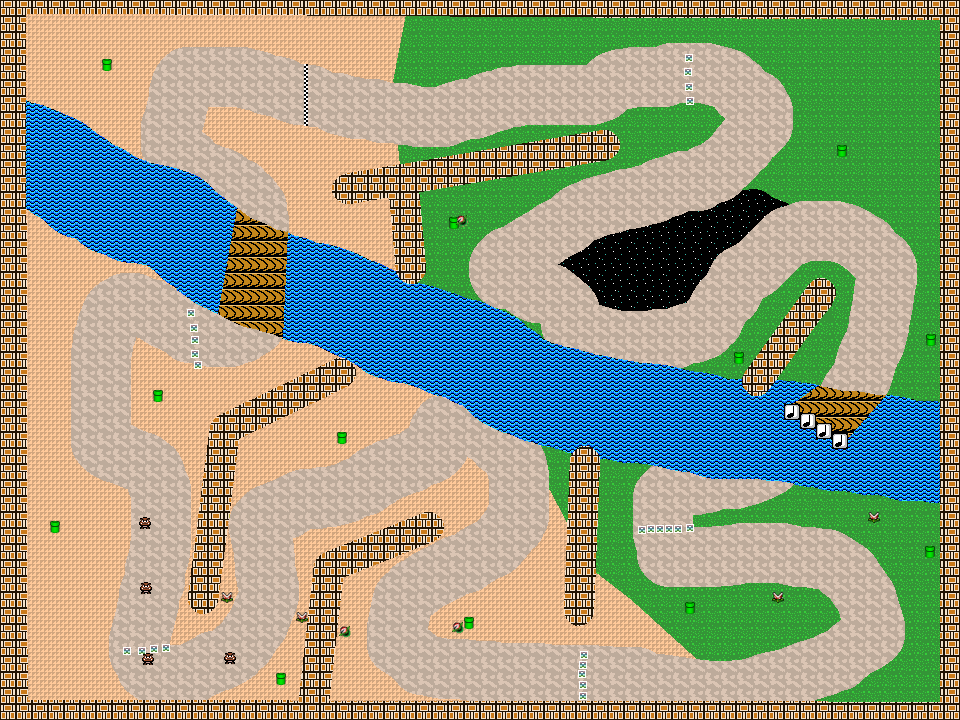 SMB3- Grass Land - Mario Kart PC