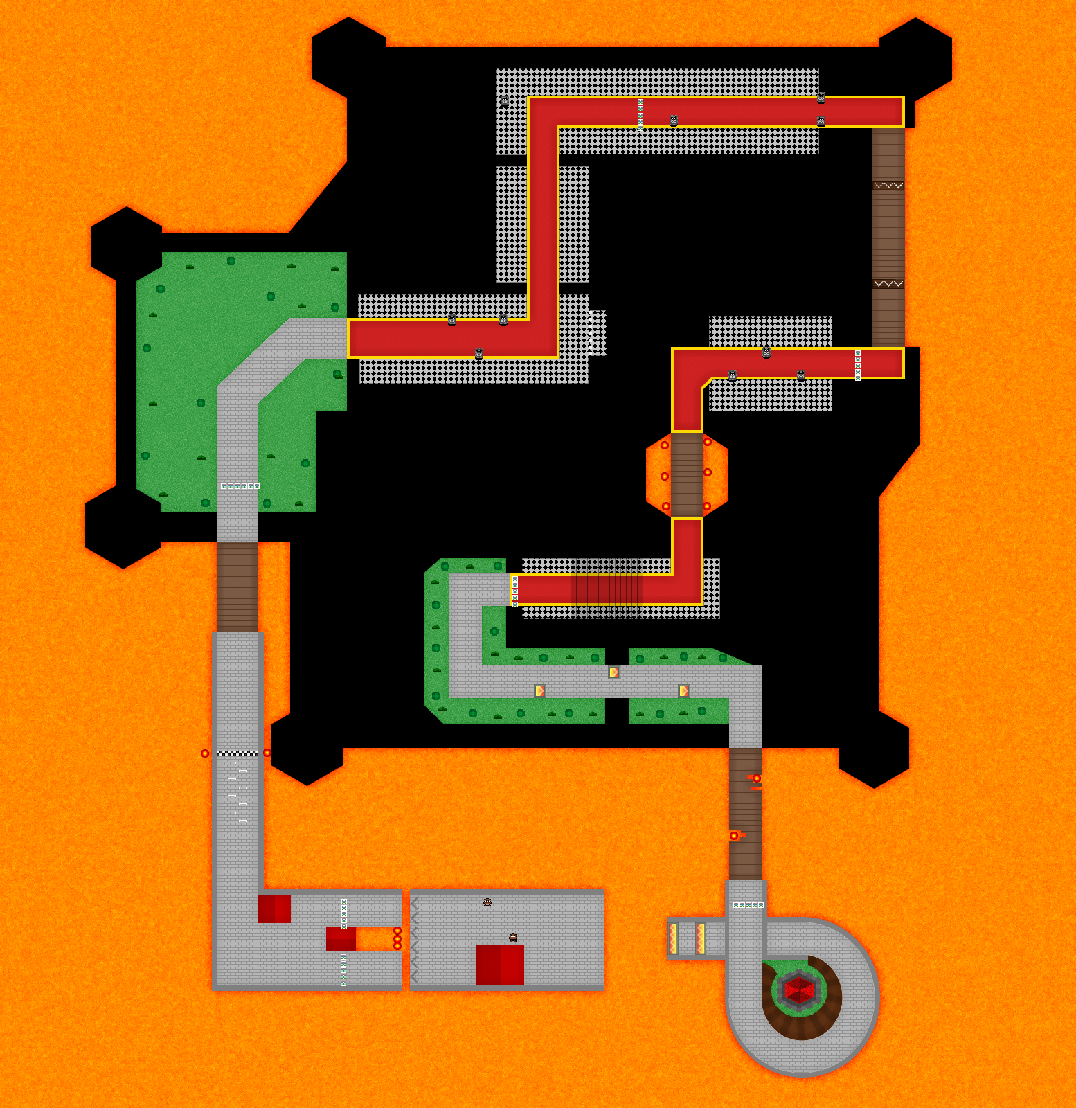 Bowser's Castle - Mario Kart PC