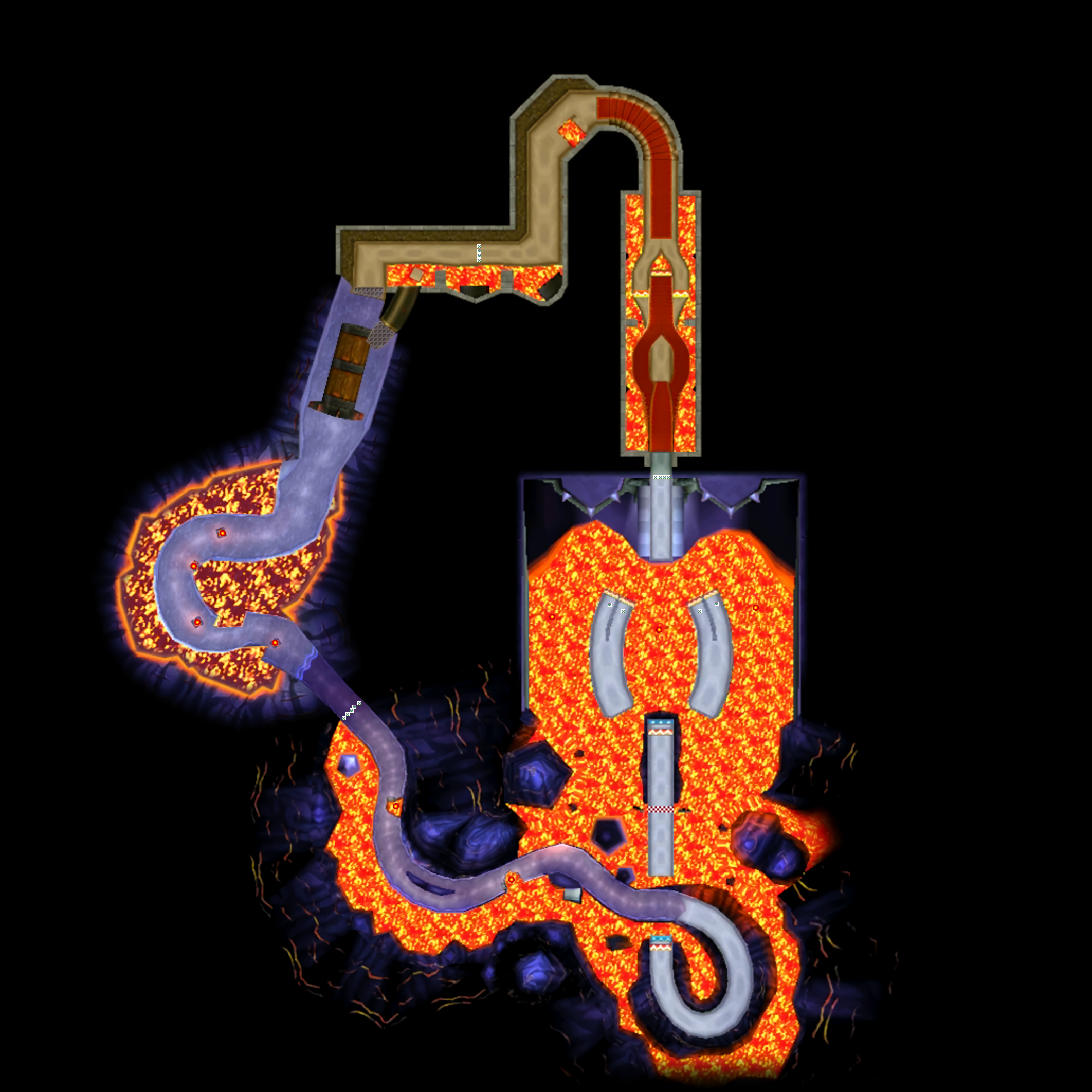 Bowser's Castle - Mario Kart PC