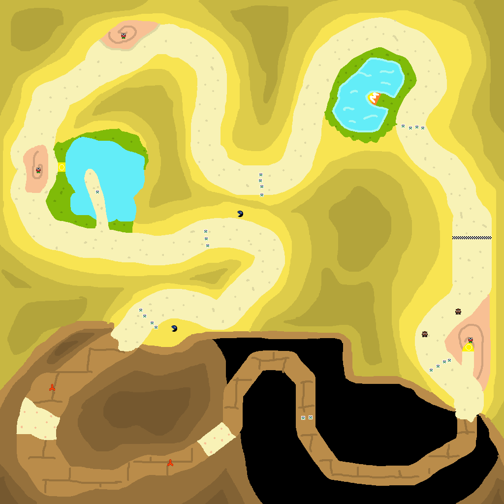 GBA Yoshi Desert - Mario Kart PC