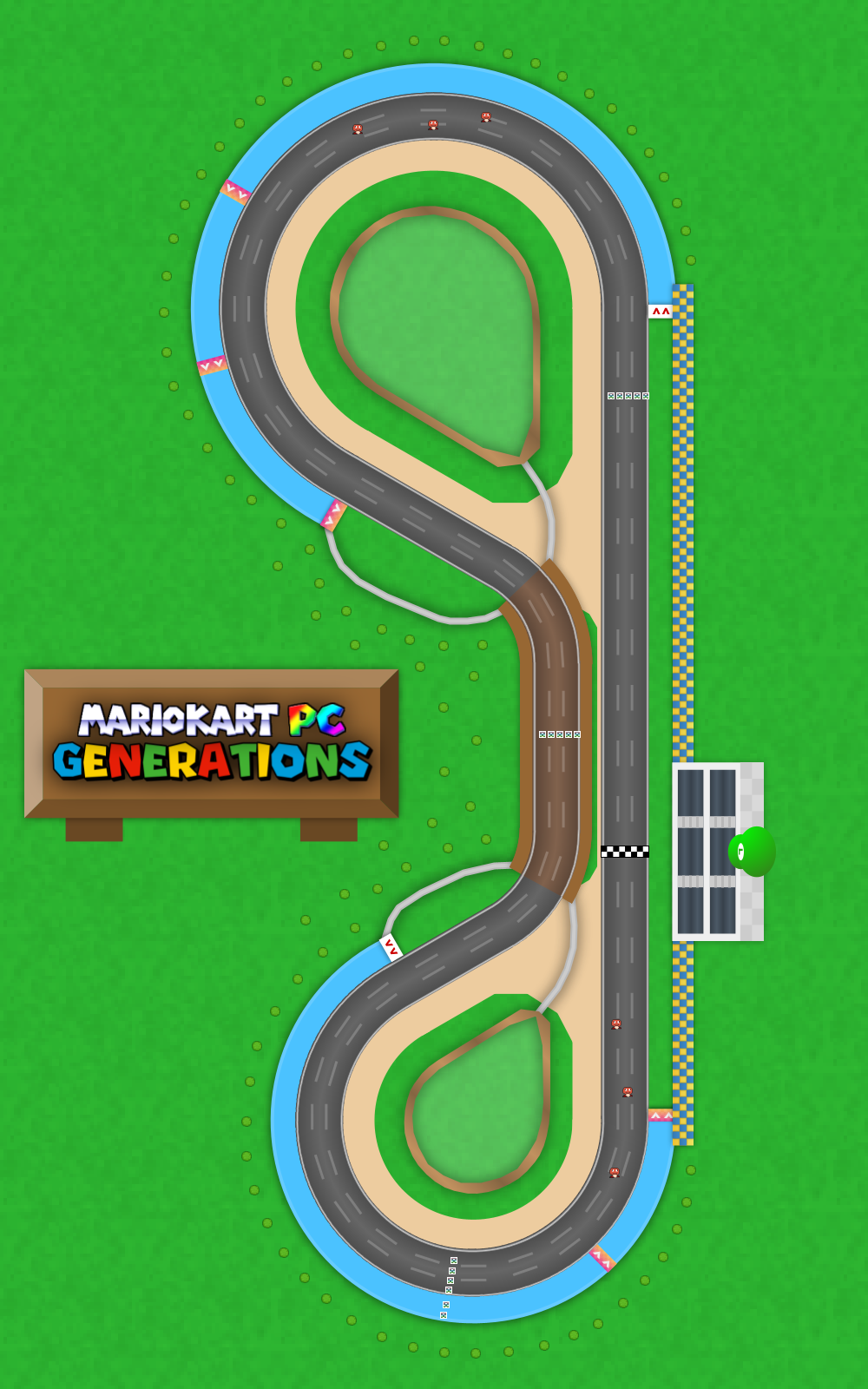Luigi Raceway - Mario Kart PC