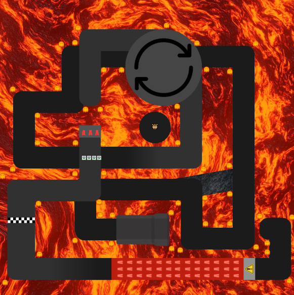 Bowser Magma Grounds - Mario Kart PC