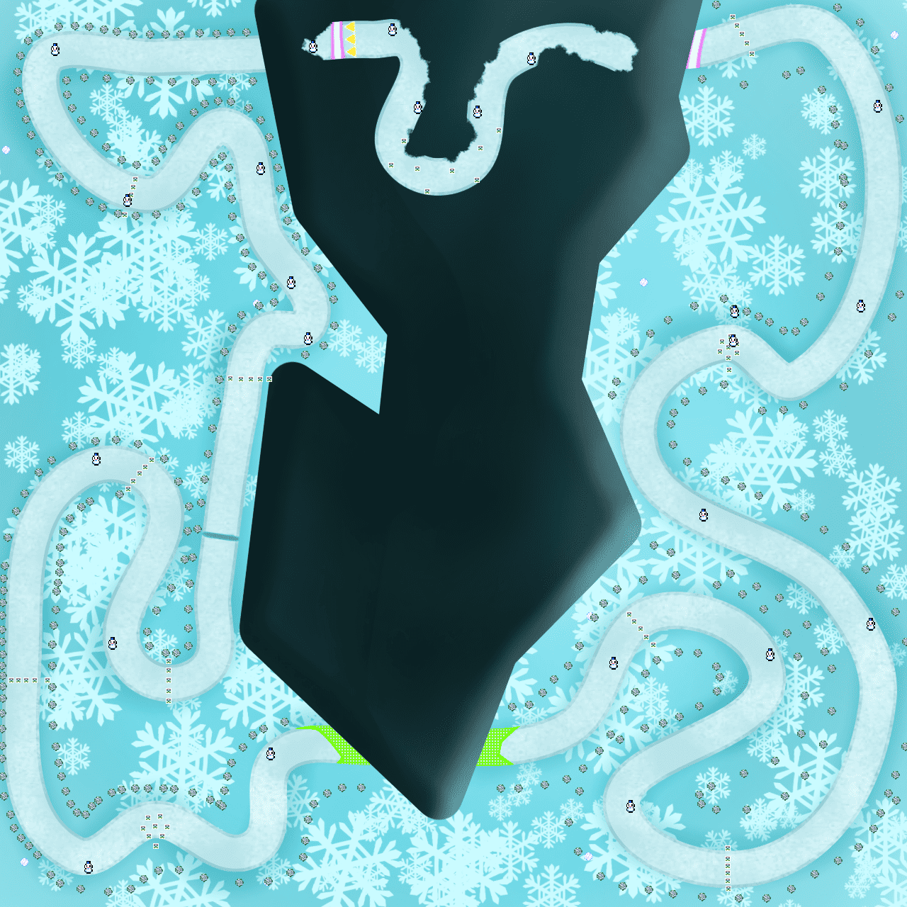 Snowy Pass - Mario Kart PC