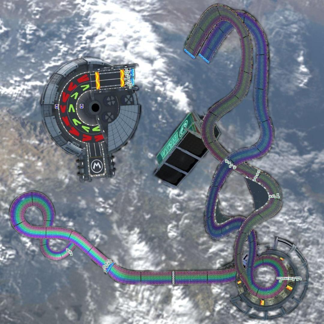 WII U rainbow road - Mario Kart PC