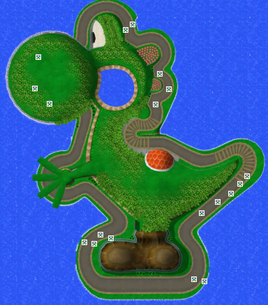 circuit yoshi - Mario Kart PC