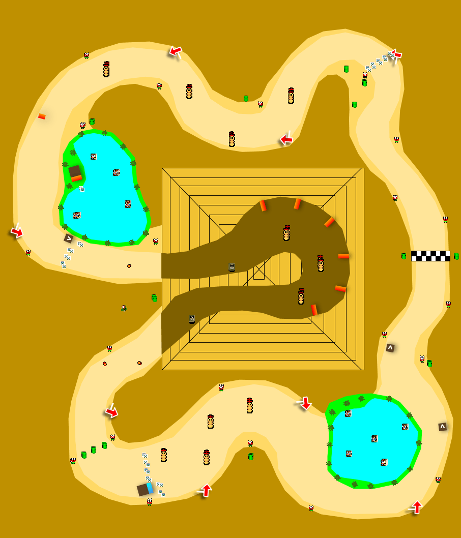 Yoshi Desert - Mario Kart PC